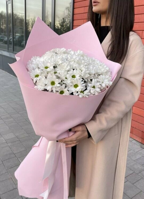 Букет из ромашек, артикул F1250664 - 4400 рублей, доставка по городу ...